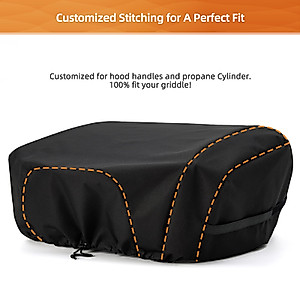 NOELIFE Griddle Cover for Blackstone 22 inch Tabletop Griddle with Hood, Propane Fuel Cylinder Can Be Covered Completely, Waterproof Grill Cover Outdoor BBQ Grilling Accessories (Cover Only)