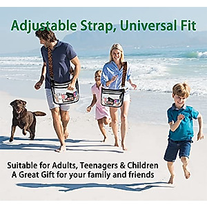 PVC Clear Purse bag Leopard Guitar Strap Clear Bag Stadium Approved Women's Clear Shoulder Crossbody Bag For concert……（Black）…