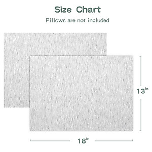 Zenssia Organic Cotton Toddler Pillowcase/Travel Pillowcase Pack of 2 Set 13x18 Inches with Envelope Closure - Soft & Breathable Baby Pillow Case Cover Solid Gray