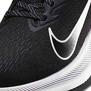 Nike Women's WMNS Zoom Winflo 7 Running Shoe, Black/White/Anthracite, 8.5