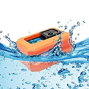 Floaty for GoPro Hero 11 / Hero10 / Hero 9 - Float Housing Case Cover for Camera Anti-Sink Floating Accessory - Orange