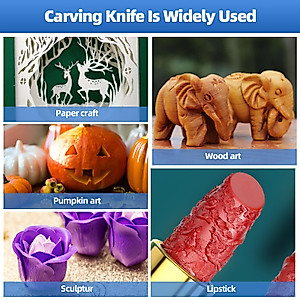 3 PCS Exacto Knife, Hobby Knife, Craft Knives with 30 PCS Spare Exacto Knife Blades(#11),Profession Craft Knifes for Crafts, Arts, Modeling, Scrapbooking, Stencil By XEKIGU