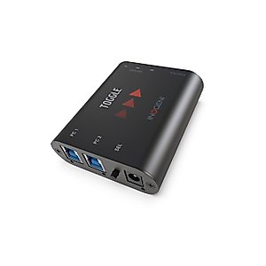 Toggle by INOGENI, Video Conference USB switcher (BYOD/BYOM), Plug and Go, Up to 3 Devices, Professional Device