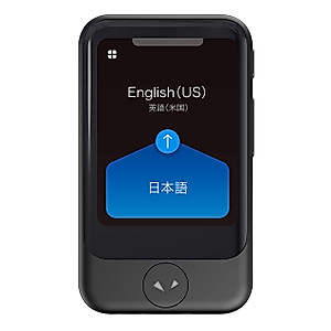 Pocketalk Model S Real Time Two-Way 82 Language Voice Translator with 2 Year Built-in Data and Text-to-Translate Camera & HIPAA Compliant/Black