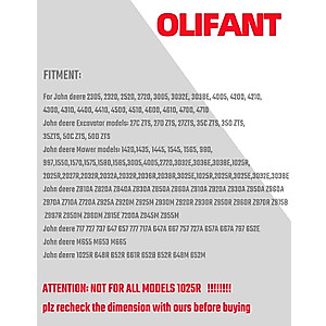 2x Air Filter Kits for John Deere M131802 M131803 inner Outer Air Filter for 1025R(NOT ALL MODELS)2025R 2032R 3005 4005 4200 4210 4300 Olifant