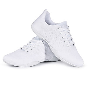 CADIDL Cheer Shoes Women White Cheerleading Shoes for Girls & Youth 7 (M) US