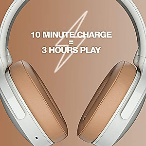 Skullcandy Hesh ANC Over-Ear Noise Cancelling Wireless Headphones, 22 Hr Battery, Microphone, Works with iPhone Android and Bluetooth Devices - Mod White