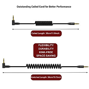 DUKABEL TRS TRRS Microphone Adapter, DC7 TRRS Replacement Patch Cable for VideoMicro/Wireless Go/Recorder/iOS & Android Smartphone
