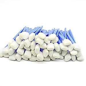 Wellgler's Tape Head Cleaning Swabs，50 lint Free Foam swabs per Pack