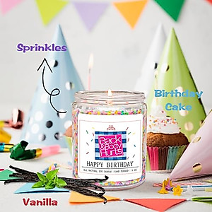 Homsolver Birthday Candles Gifts for Her and Him, Birthday Gifts for Women Men, Unique Best Friend Birthday Gift Ideas -Happy Birthday Candles