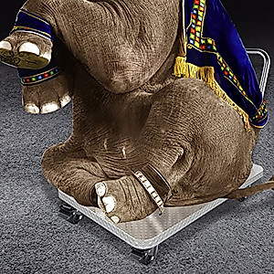 Swivel Castor Wheel Trolley Furniture Caster Mute Castor Wheels,for Furniture Trolley Crib Casters Kitchen Cabinet Universal Castors, 360 Degree Swivel Castors, 4 Brake Casters,Black Castor Wheel (C