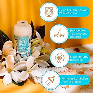 LIFLASH Vitamin C Shower Filter for Hard Water, Aromatherapy Softener Purifier, Help with Softer Skin and Hair Enhancement, for Universal Output Showerhead, Easy Installation (MORNING IN BALI)