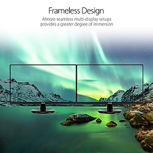 ASUS VA24DQ 23.8” Monitor, 1080P Full HD, 75Hz, IPS, Adaptive-Sync/FreeSync, Eye Care, HDMI DisplayPort VGA, Frameless, VESA Wall Mountable (Renewed)