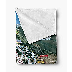 Vail Blanket – Vail Ski Resort Trail Map Soft Minky Throw Blanket | 70 x 50 inches
