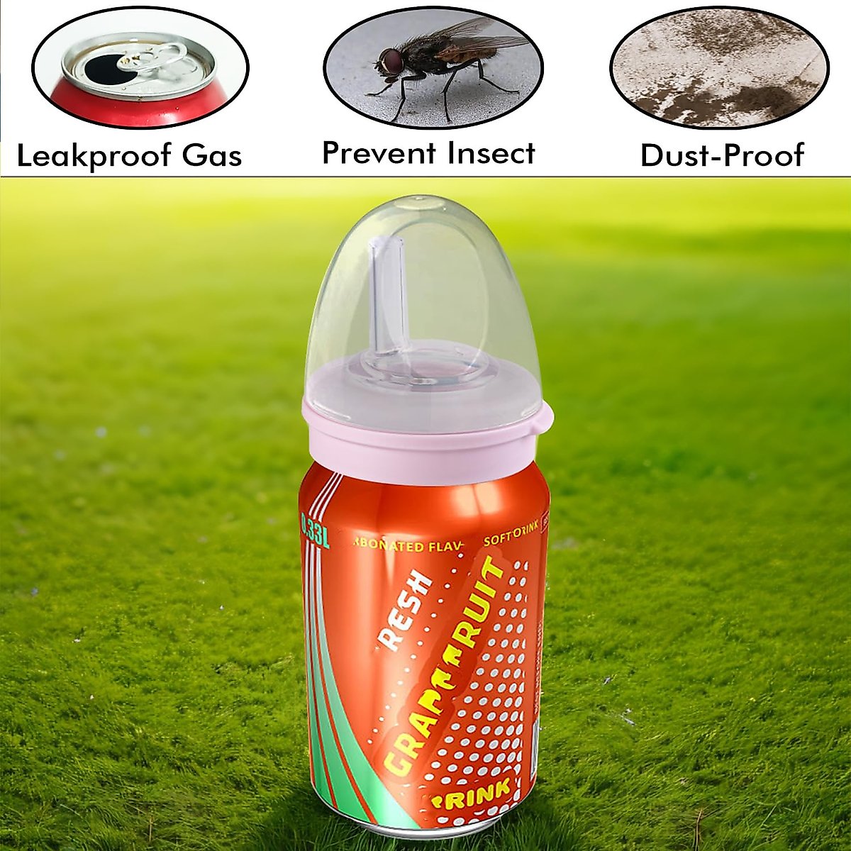 4 Pcs Soda Can Lids,Soda straw can lid For Fits standard soda cans、pop can lids、Beer、Seltzer，BPA-free reusable can covers for soda（4 colors）