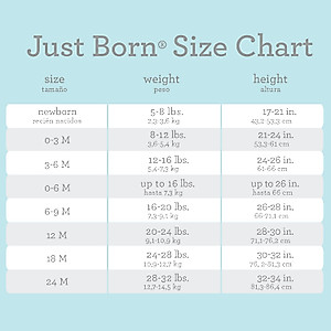 Just Born Unisex Baby 1-Pack Side Opening Gown, Vintage Floral, 0-6 Months