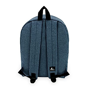Everest Unisex-Adult's Basic Denim Backpack, Dark Navy, One Size