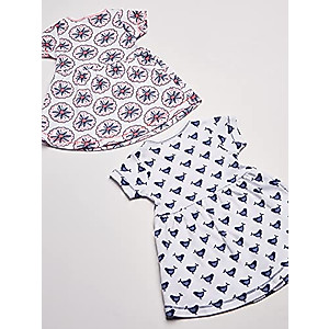 Yoga Sprout Cotton Dress, 2 Pack, Bloom, 0-3 Months