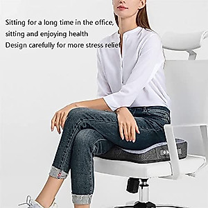 BUZZNN Memory Foam Seat Cushion for Office Chair - Office Chair Cushion, Car Seat Cushion, Ergonomic Design, Coccyx Cushion Pads for Tailbone Pain, Sciatica Relief Pillow (Color : Green)