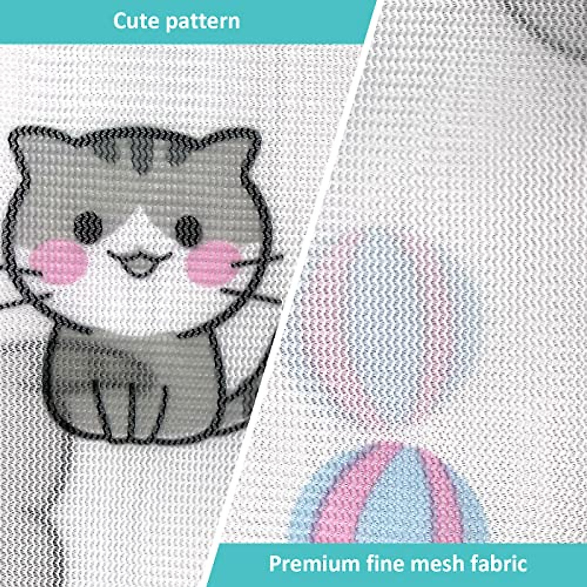 YUNHEGONG Mesh Laundry Bags for Delicates, 5 Pcs Fine Mesh Wash Bag for Lingerie, Bra, Underwear, Garment, Silk, Socks