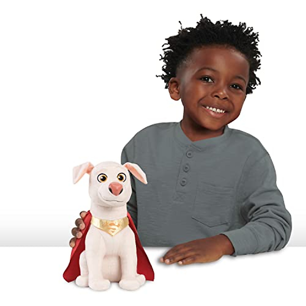 Just Play DC Super-Pets KRYPTO The Superdog Plush, 10.5-inch Talking, Barking, Stuffed Toy Dog, DC League of Super-Pets Movie, Kids Toys for Ages 3 Up