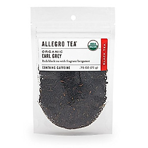 Allegro Tea, Organic Earl Grey, Loose Leaf Tea, 0.75 oz