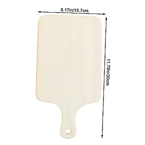 FUOYLOO 3pcs DIY Tray Pizza Cheese Bread Cheese Jewelry Trays Wood Breakfast Tray Wooden Chopping Board Cutting Boards for Crafts Bread Board Bread Serving Plate Blank Wood Tray Steak Set