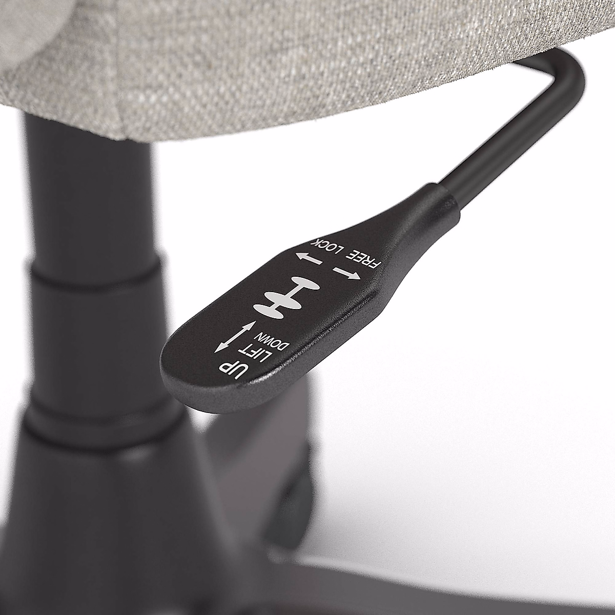 Bush Furniture Fairview Mid Back Tufted Office Chair, Light Gray Fabric