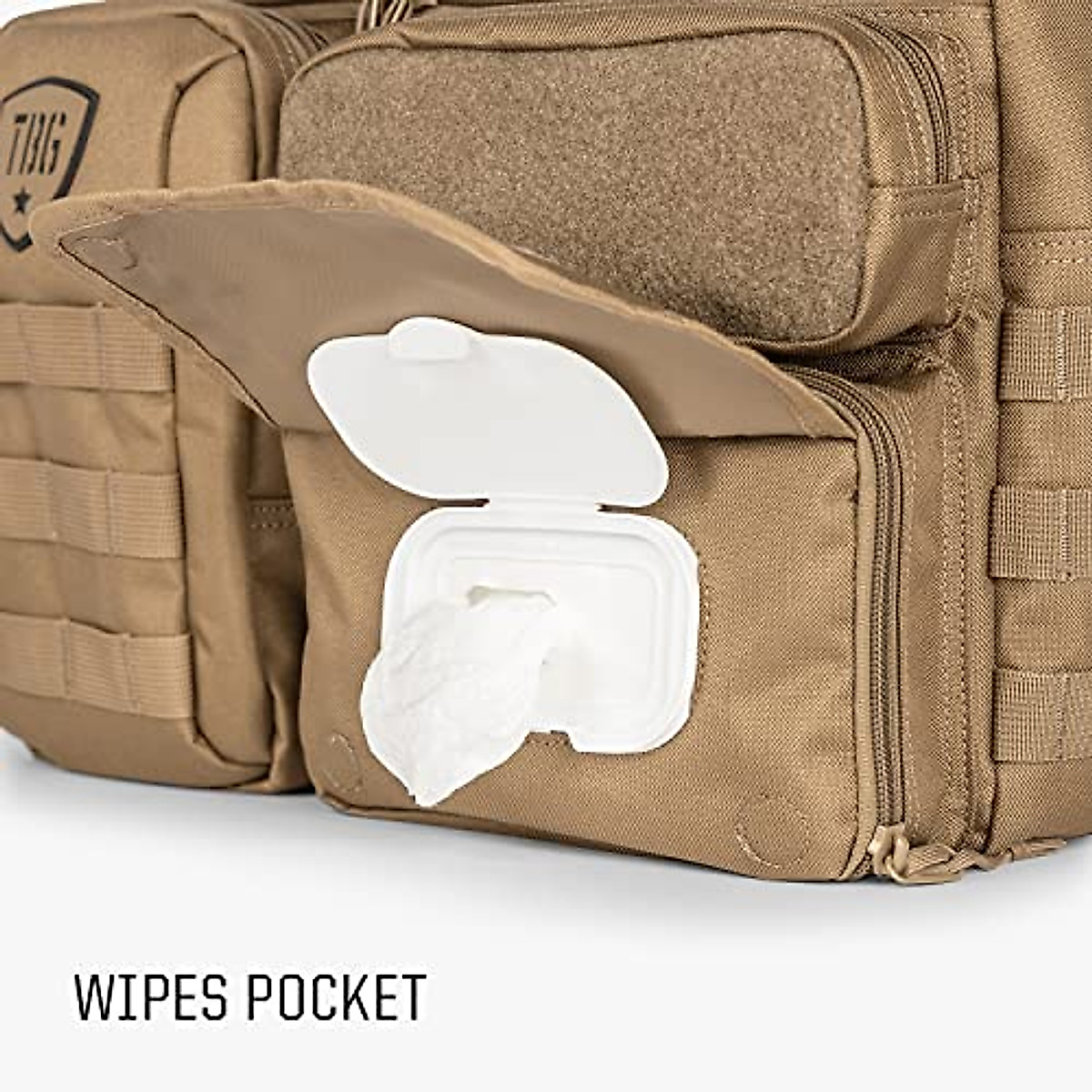 Tactical Baby Gear Deuce 3.0 Tactical Diaper Bag with Changing Mat (Black)