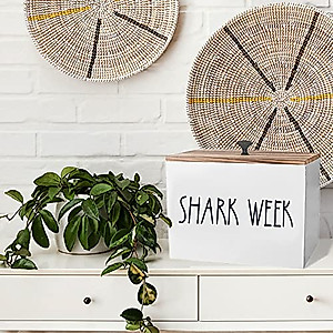 Tampon Holder for Bathroom, Farmhouse Bathroom Storage Container, Rustic Wood Bathroom Storage Bin with Lid, Movable Partition Feminine Product Organizer, Tampon Storage Container for Bathroom(Stay-A)