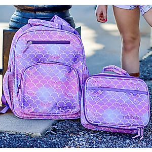 mibasies Kids Lunch Box for Girls and Boys Toddler Insulated Lunch Bag (Mermaid Tail1)