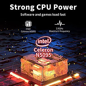 【Win11/MS Office2019】 15.6inch FHD Large Screen high Performance Laptop high Speed Celeron N5095(2.0Ghz) CPU 16G RAM+512GB SSD High capacity battery Notebook PC with Backlit keyboard(512G, Rose Gold)