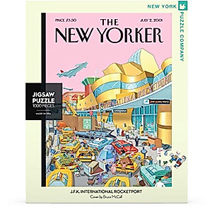 New York Puzzle Company - New Yorker J.F.K. International Rocketport - 1000 Piece Jigsaw Puzzle