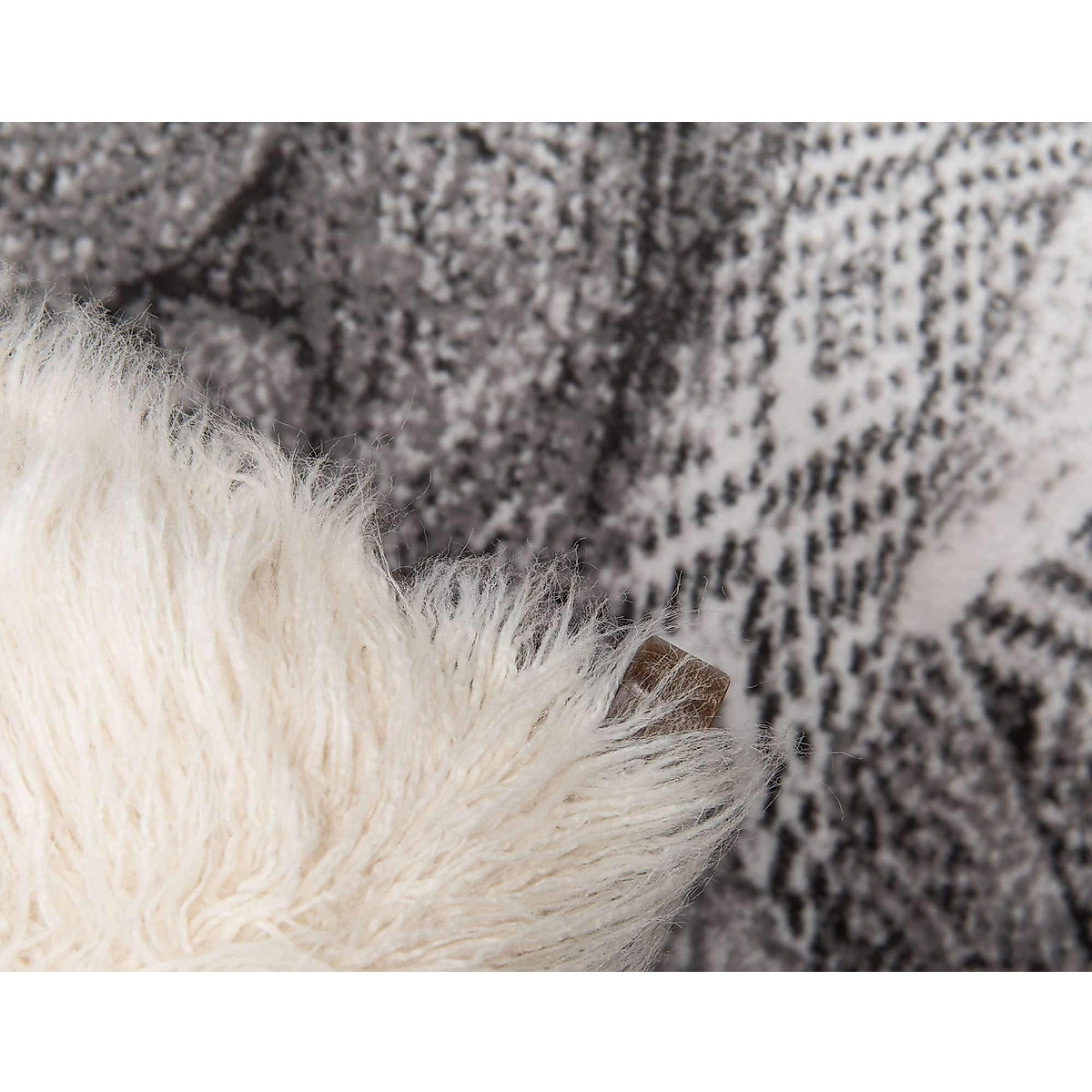 Unique Loom Sofia Collection Area Rug - Albert (6' 1" x 9' Rectangle, Dark Gray/ Gray)