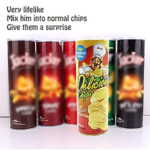 Prank Gifts for Kids,Magic Potato Chip Cans Fries Toys April Fool Day Halloween Party Decoration Fun Toys