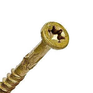 Power Pro Premium Exterior Wood Screws (#9 x 2-1/4") - 1lb Box