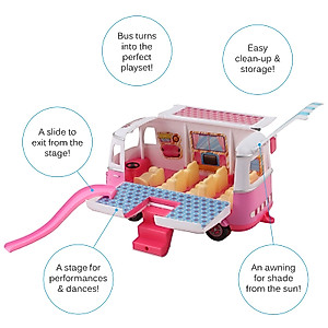 Vokodo Picnic Adventure Van With Doll Figurine Includes Slide Patio Furniture And Wardrobe Kids Pretend Play Party Bus Cooking Truck Kitchen Vogue Toy Fashion Car Vehicle Great Gift For Girls Children