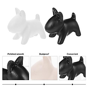 UPKOCH 2pcs Dog Salt and Pepper Shaker Set Cute Ceramic Dog Figurine Spices Jars Condiment Pots Seasoning Container Novelty Puppy Kitchen Accessories for Dog Lover