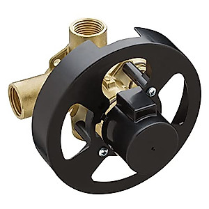 Moen 2510 Monticello PosiTemp Pressure Balancing Shower Valve, 1/2-Inch IPS with MOEN T2151BN Brantford PosiTemp Tub/Shower Trim Kit Without Valve, 1 count, Brushed Nickel