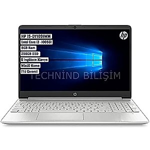 HP 2021 Newest 15.6” HD Screen Laptop, 10th Generation Intel Core i3-1005G1 Dual-Core Processor, 8 GB DDR4 RAM, 256 GB PCIe NVMe M.2 SSD, Intel UHD Graphics, Wi-Fi, Webcam, Windows 10 Home in S Mode
