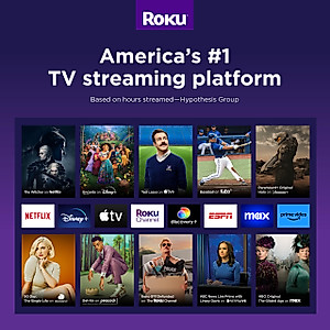 Roku Streambar Pro | 4K/HD/HDR Streaming Media Player & Cinematic Sound, All In One, includes Roku Voice Remote with Headphone Jack for Private Listening, Personal Shortcut Buttons, and TV Controls