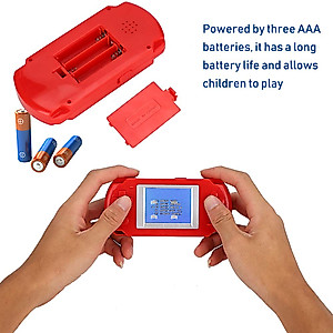 Handheld Game for Kids, Children Game Console,2.0-inch Handheld Game Console Color Screen Ideal Children 268 in 1(red)