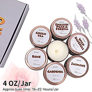 Flower & Wood Scented Candles Gift Set of 7 & 6 Pack Bulk