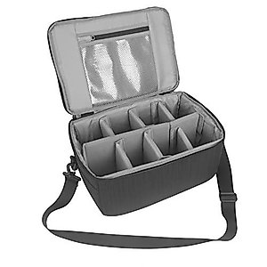 Koolertron Camera Case Dslr Camera Insert Bag Purse Universal Liner Lens Pouch Partition Protective Cover Waterproof Sleeve for Cannon/Nikon/Sony (Black)