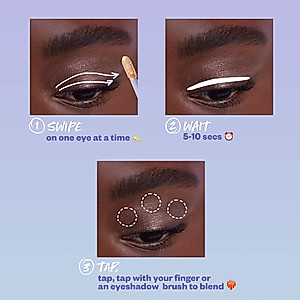 Kosas 10-Second Eye Gel Watercolor Eyeshadow: Moisturizing and Brightening Shimmer Eyeshadows - Heat