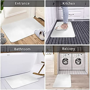 Funny Mat for Front Door Outside Door Mat Indoor Mat Floor Mat Entry Mat Housewarming Gift Unique Gift Preppy Chinoiserie Topiary Stripes Blue Green Doormat Mat Rugs for Kitchen 16x24 inch