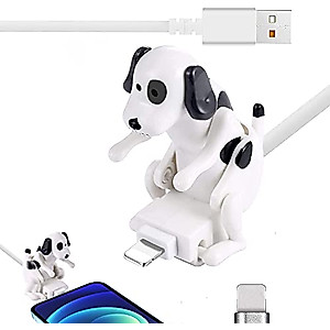 Libachto Funny Dog Charger for iPhone, Portable Stray Dog Charging Cable,Dog Toy Smartphone USB Cable Charger, for iPhone Various Models Phones.(New for iOS)