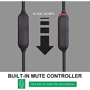 Alitutumao Replacement QuietComfort 35 Boom Microphone Cable QC35 Cable Cord with Mute Button Compatible with Bose QuietComfort 35 QC35 QC35 II Headphones for PC, Laptop, PS4 PS5 Xbox One Controller