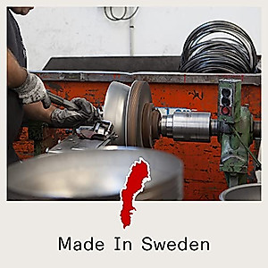 Made In Cookware - Carbon Steel Griddle + Grill Press - (Like Cast Iron, but Better) - Professional Cookware - Made in Sweden - Induction Compatible