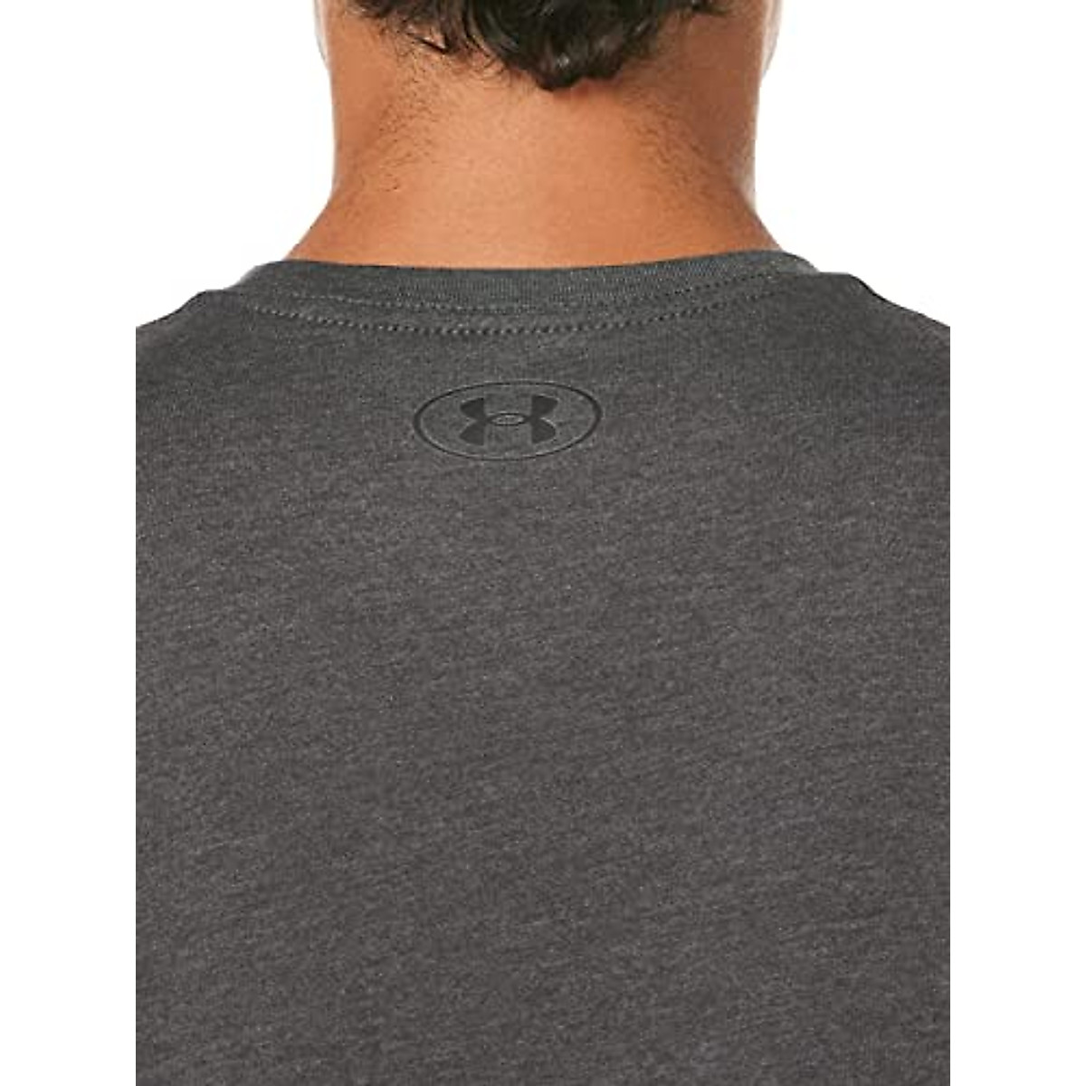 Under Armour Men's Global Foundation Short-Sleeve T-Shirt , Charcoal Medium Heather (019)/Black, Large